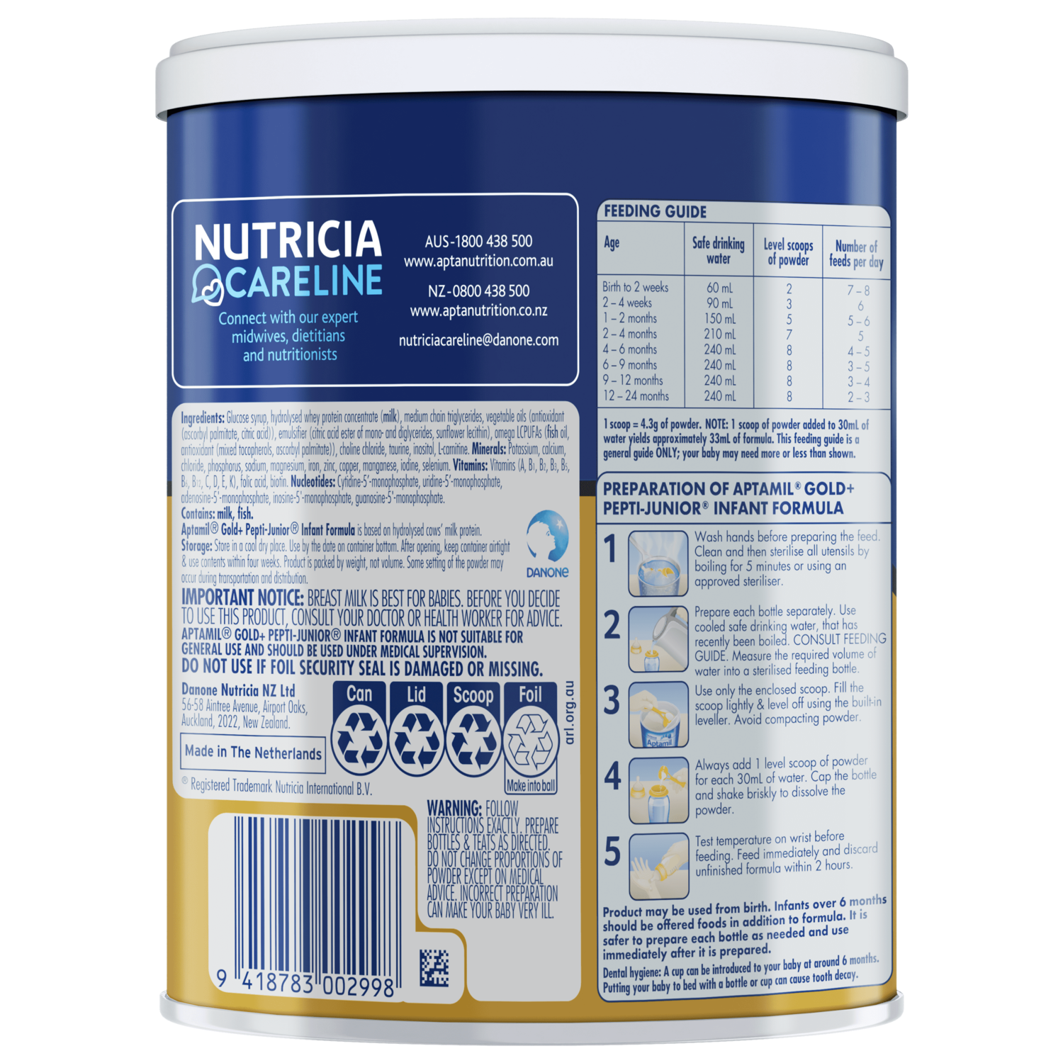 Aptamil® Gold+ Pepti-Junior Formula | Paediatrics Healthcare