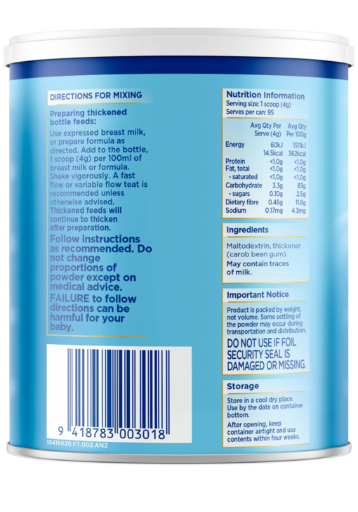 Aptamil Feed Thickener - Formula & Breast Milk | Paediatrics Nutricia